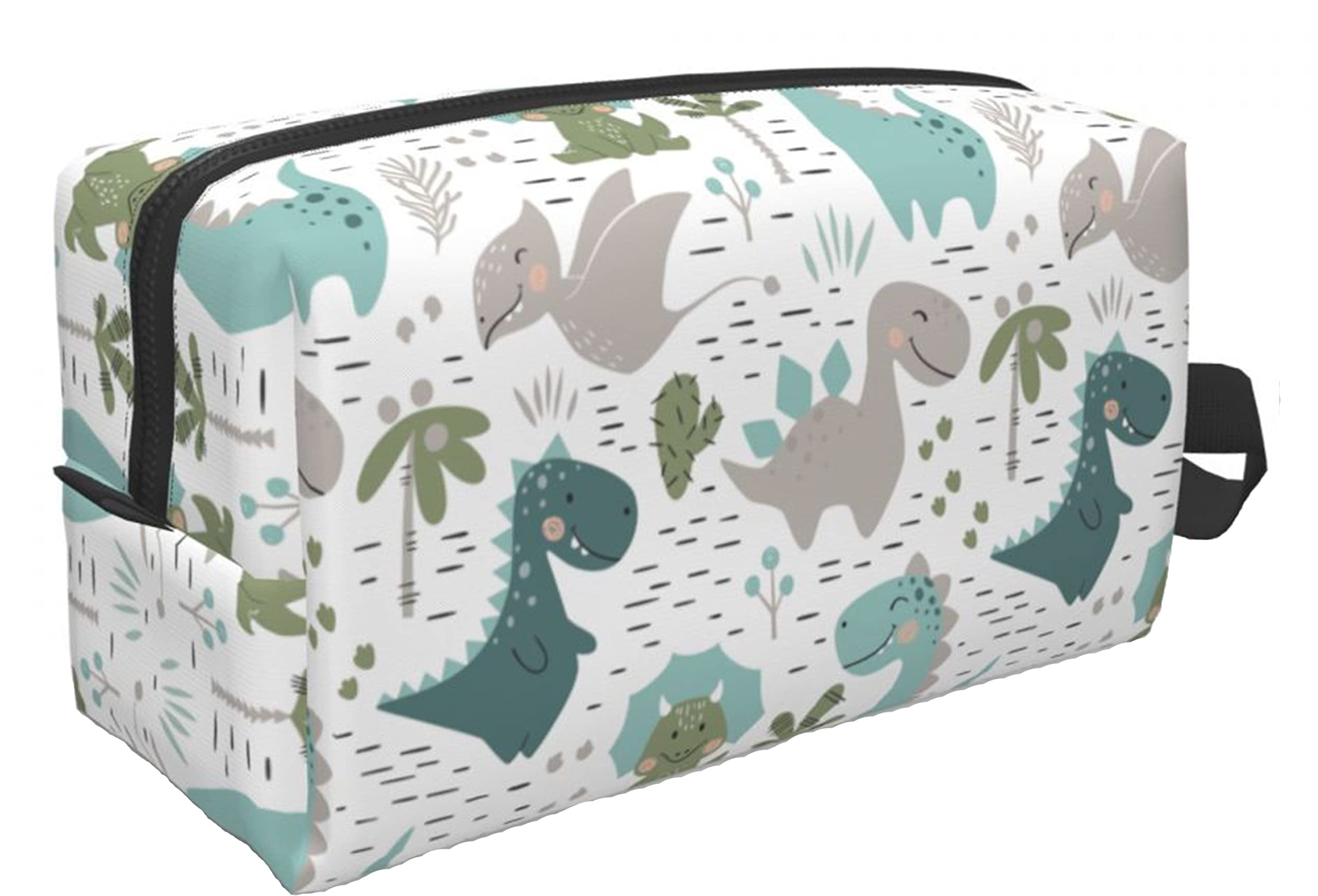 koikvs Cute Travel Toiletry Bag Makeup Cosmetic Bag Pouch Large Accessories for boy Gifts Waterproof Zipper (Dinosaur)