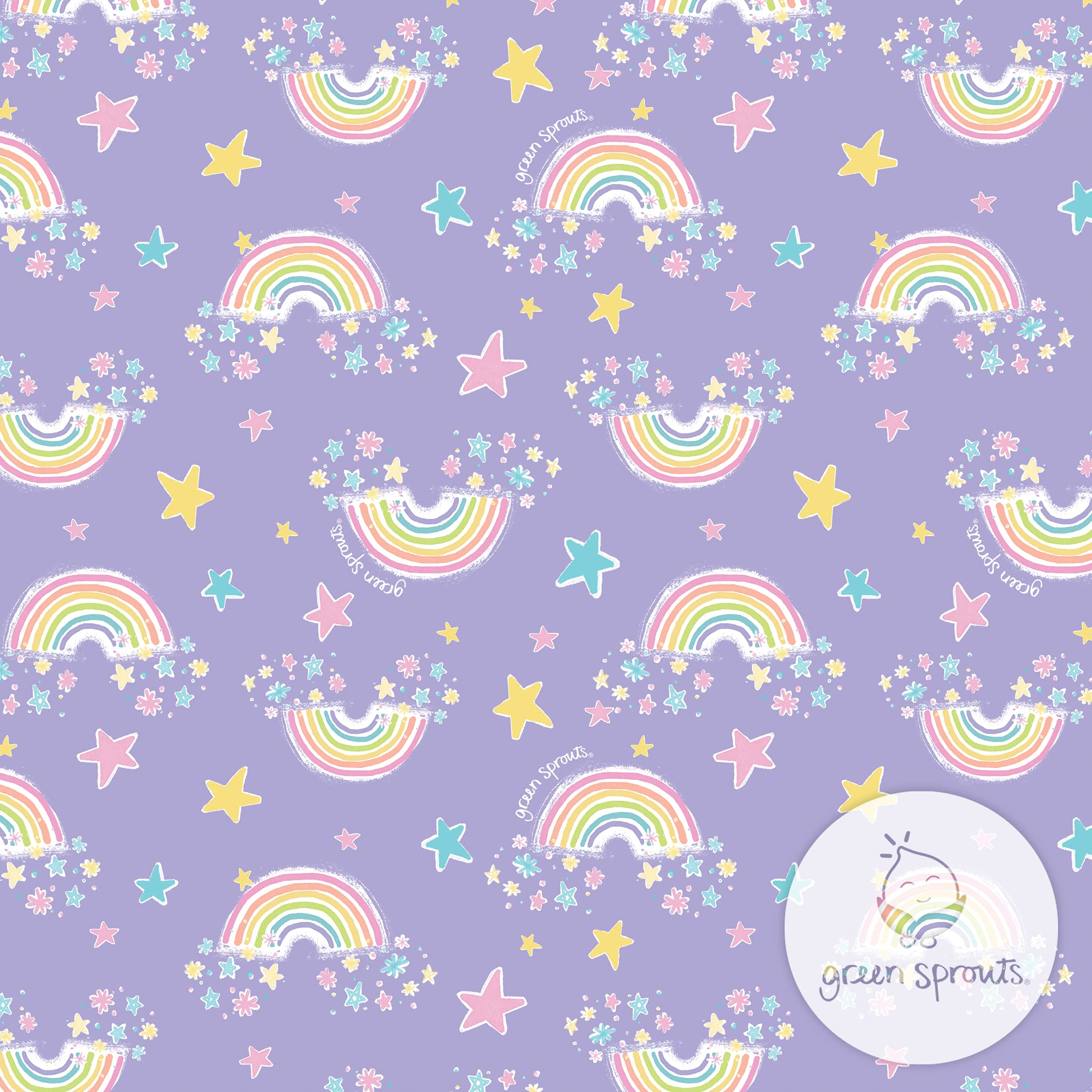 i Play Girls Reusable Absorbent Baby Swim Diapers Violet Rainbows 12 Months