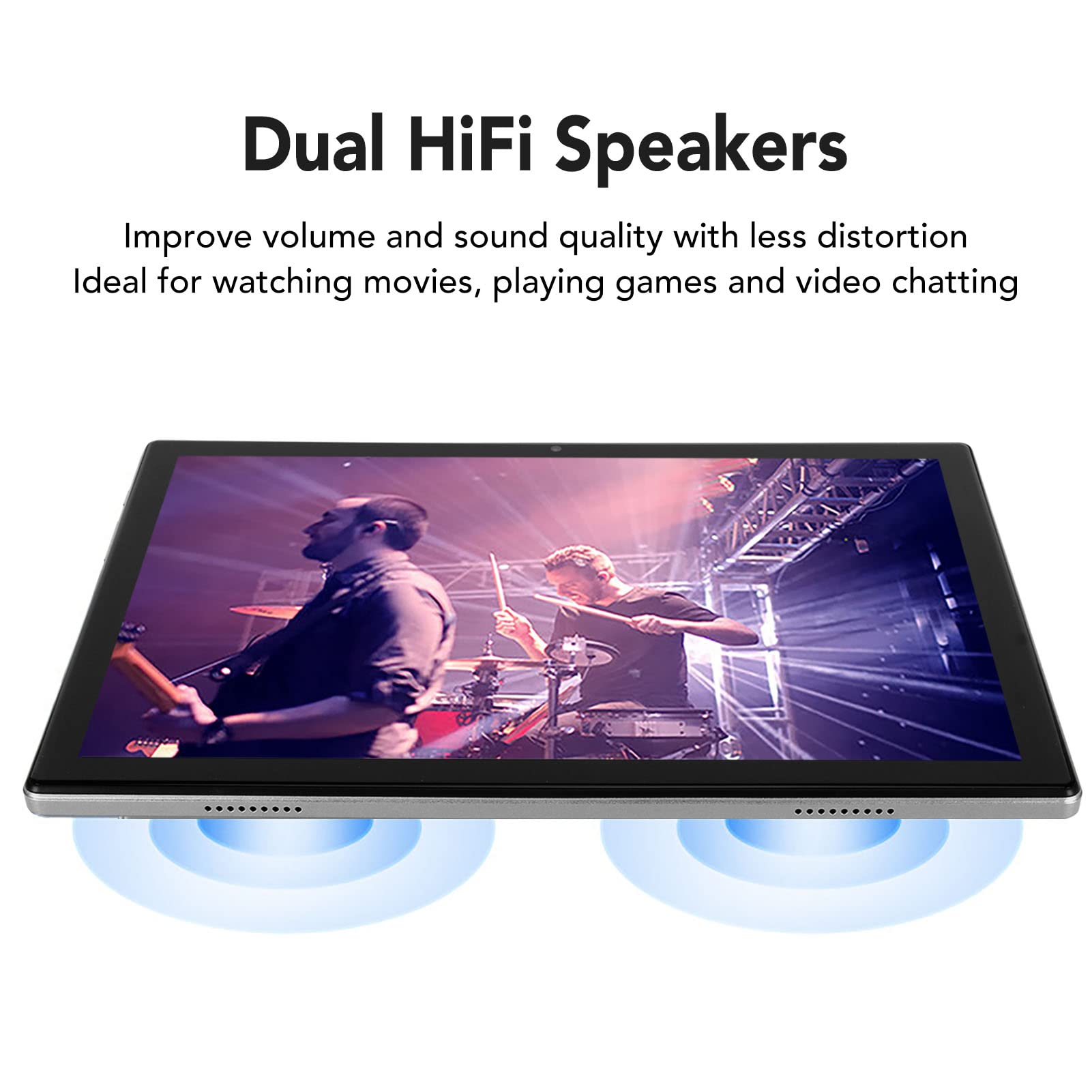 2 in 1 Tablet with Keyboard, 10.1 inch Android 12 Tablet PC, 8+256GB, Octa Core Processor, 8MP+16MP Dual Camera, 5G WiFi 4G GSM LTE Tablet PC (US Plug)