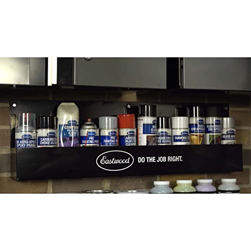 Eastwood Aerosol Can Rack | Aerosol Storage and Organizer | Mountalble Extra Wide Steel Construction | 12 Can Holes, Black