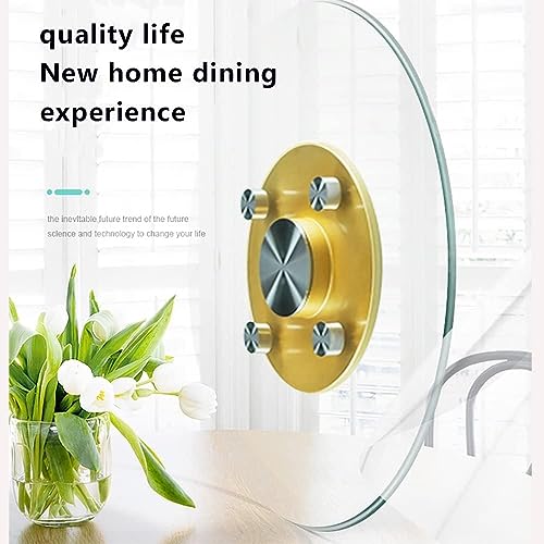 70cm 80cm 90cm 100cm Lazy Susan Glass Rotating Tray,Turntable Dining Table Centerpiece Large Tabletop Rotating Tray Clear Serving Plate Round With Silent Bearing (Size : 100cm)