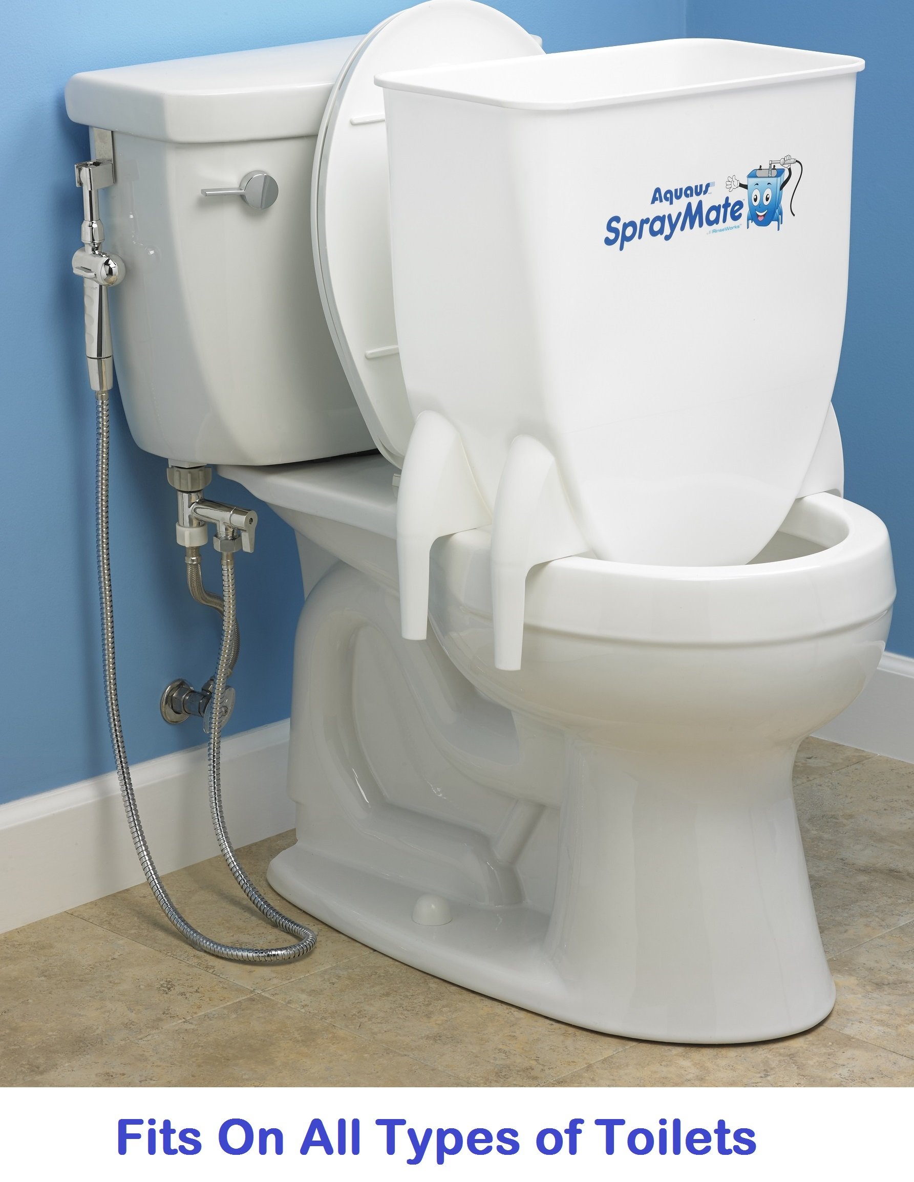 Aquaus SprayMate & Aquaus 360 Premium Diaper Sprayer for Toilet Bundle (ABS Polymer Sprayer)
