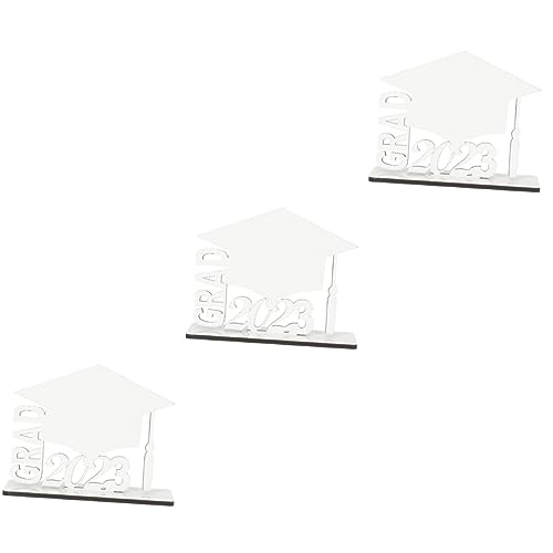 Abaodam 3pcs Picture Supply Decor Desktop of Graduates Congrats Mdf Wood Personalized Room Transfer Memorial Grad Wooden Sublimation Frame Frames Hardboard Photo Blanks