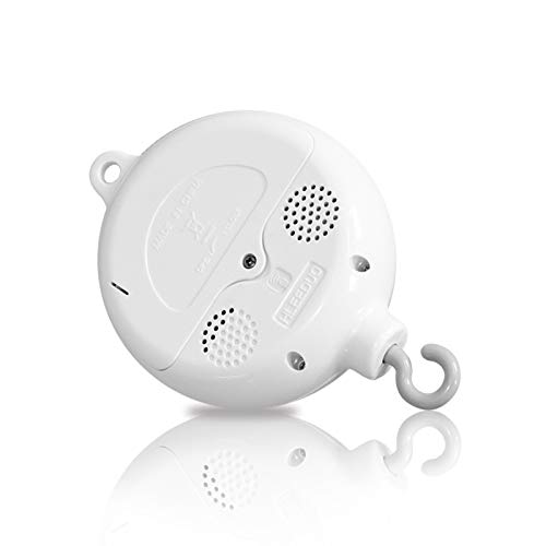 HLEEDUO Baby Crib Mobile Motor,Battery-Operated Baby Mobile Music Box with Download Function,Baby Music Box Spinner Connect Your Phone via Bluetooth,Crib Mobile Motor