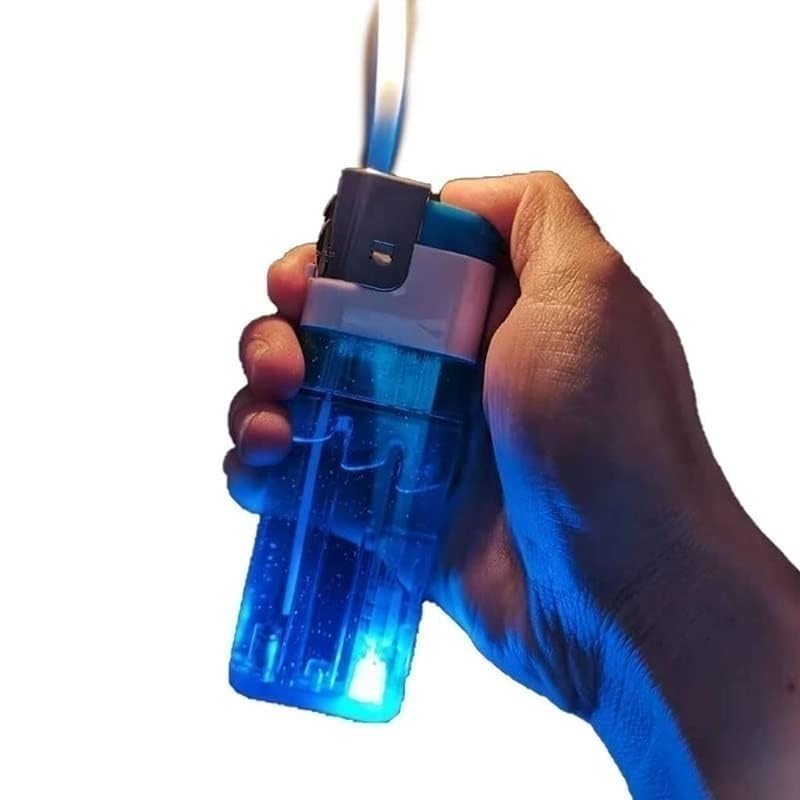 2024 New Transparent Lighter, Large Lighter, Jumbo Lighter, Reusable, Easy to Carry, Suitable for Indoor and Outdoor Use, (Color : C3)