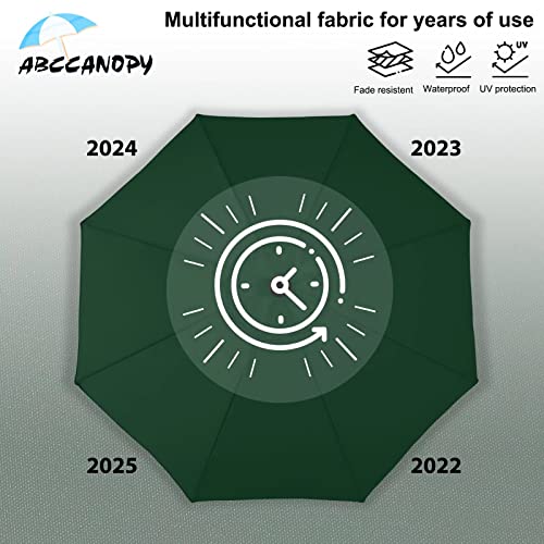 ABCCANOPY Durable Patio Umbrellas 7.5' Green