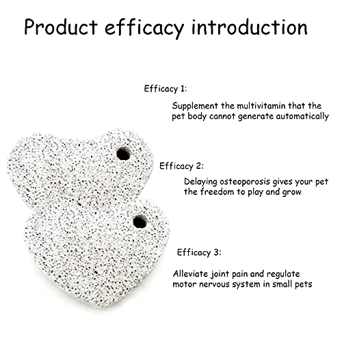 kathson 15 PCS Hamster Chew Toys Teeth Grinding Lava Block Mineral Stone Calcium Chewing Toy for Chinchillas Rabbit Bunny Guinea Pig Gerbil