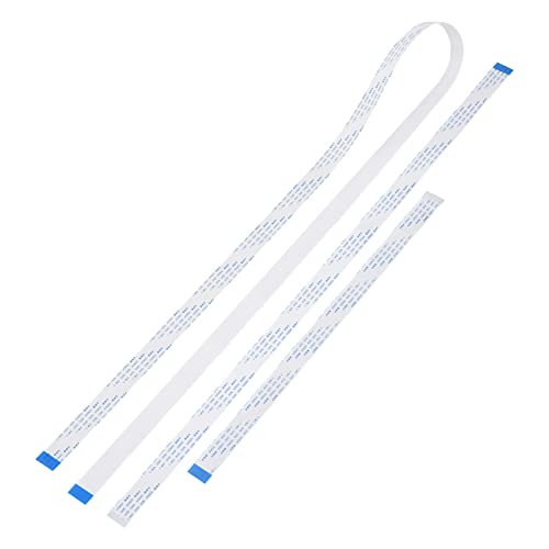 3-Pack of FFC Ribbon Flat Cables for R aspberry Pi Module and Camera: 15 Pins, Lengths of 30cm, 50cm, and 100cm