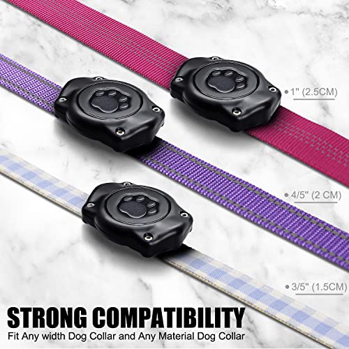 AirTag Dog Collar Holder(2 Pack), FEEYAR 100% Waterproof Air Tag Mount, Hard PC Apple AirTag Holder for Dog & Cat Collars, Ultra-Durable Air Tag Dog Collar Holder - Fits All Width Collars
