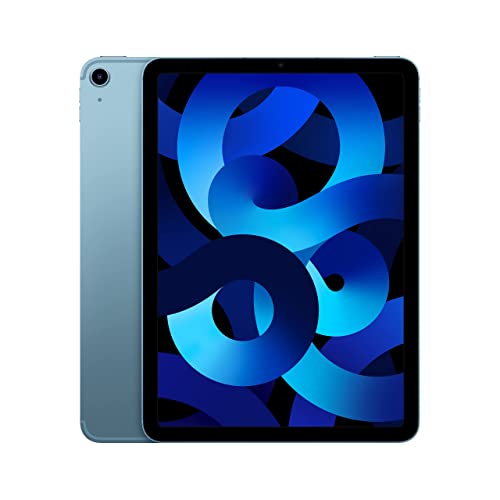 2022 Apple iPad Air (10.9-inch, Wi-Fi + Cellular, 256GB) - Blue (5th Generation) (Renewed)