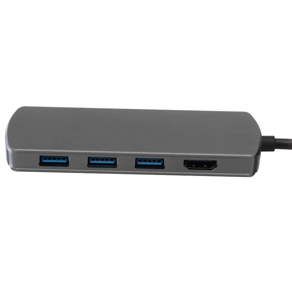 Naroote Docking Hub Hub, Durable Type-C to HDMI 8 in 1 Desktop for Computer