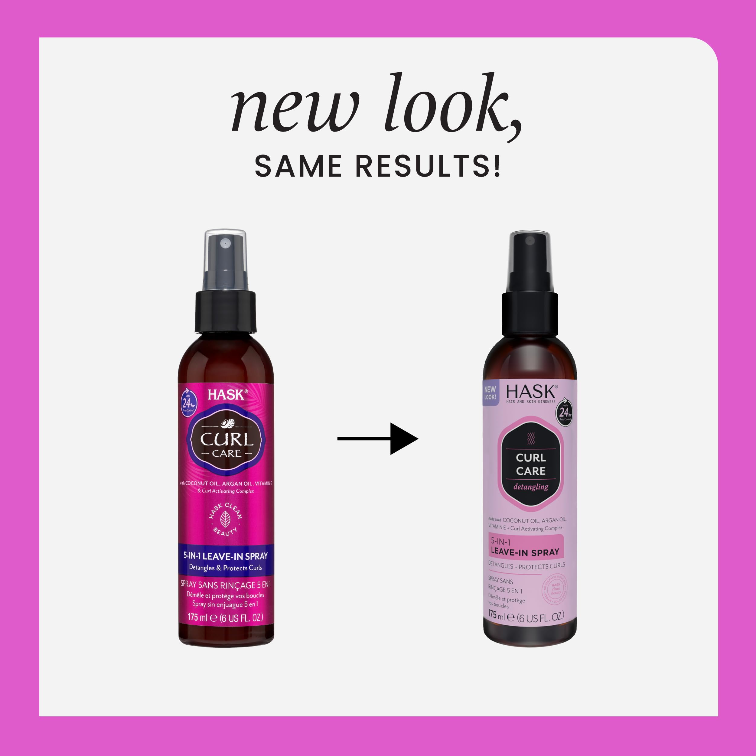 HASK CURL CARE 5-IN-1 Leave-In Spray Conditioner 2 Piece Bundle- vegan formula, cruelty free, color safe, gluten-free, sulfate-free, paraben-free