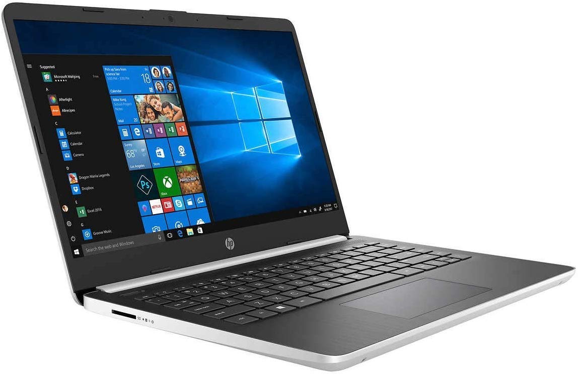 HP 14 Laptop Computer 14" IPS WLED-Backlit FHD 10th Gen Intel Core i5-1035G4 Up to 3.7GHz 8GB DDR4 RAM 256GB SSD 802.11AC WiFi Bluetooth 5.0 HDMI win10 Home Silver