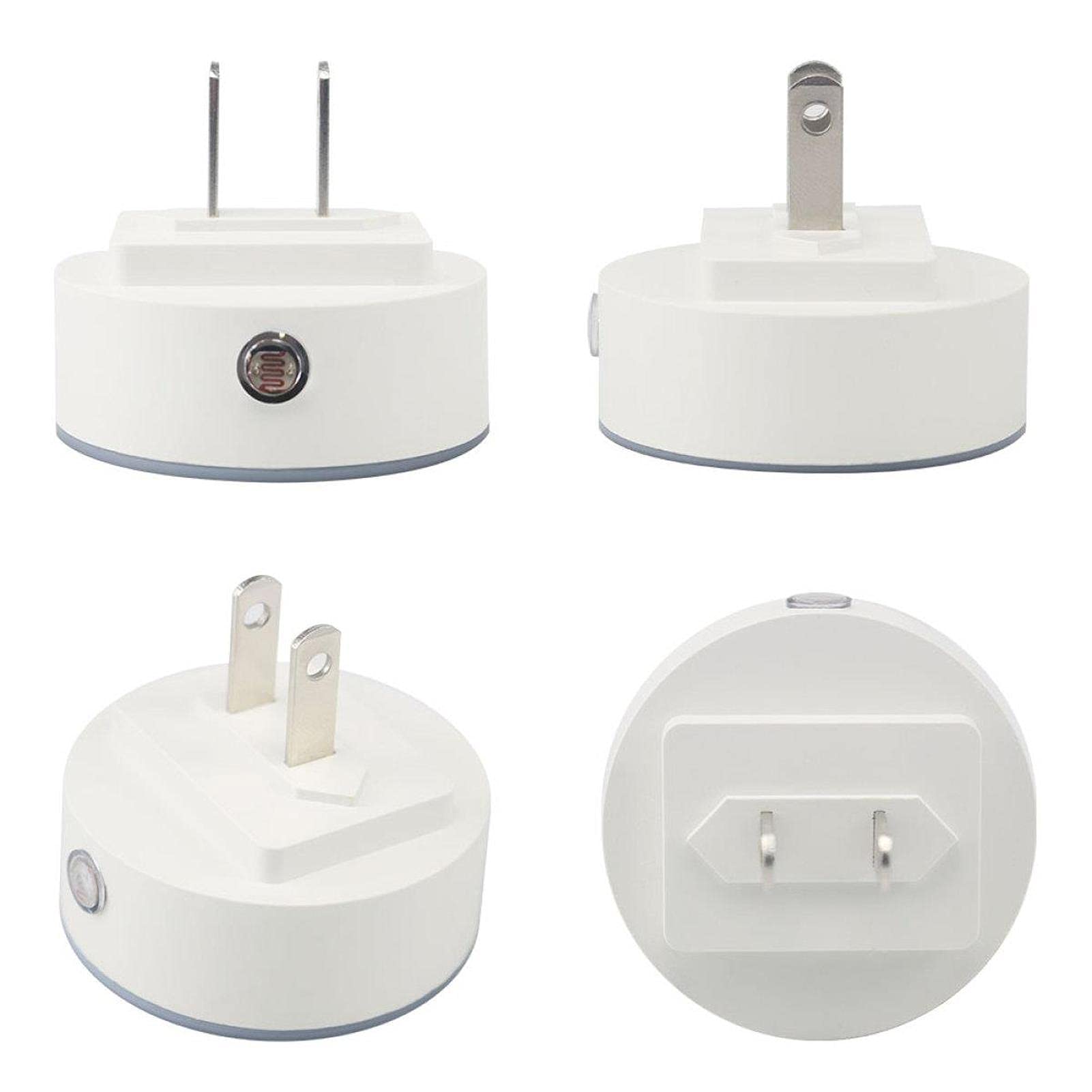 2 Pack Plug-in Nightlight LED Night Light with Dusk-to-Dawn Sensor for Kids Room, Nursery, Kitchen, Hallway Vintage Global Maps Infographic