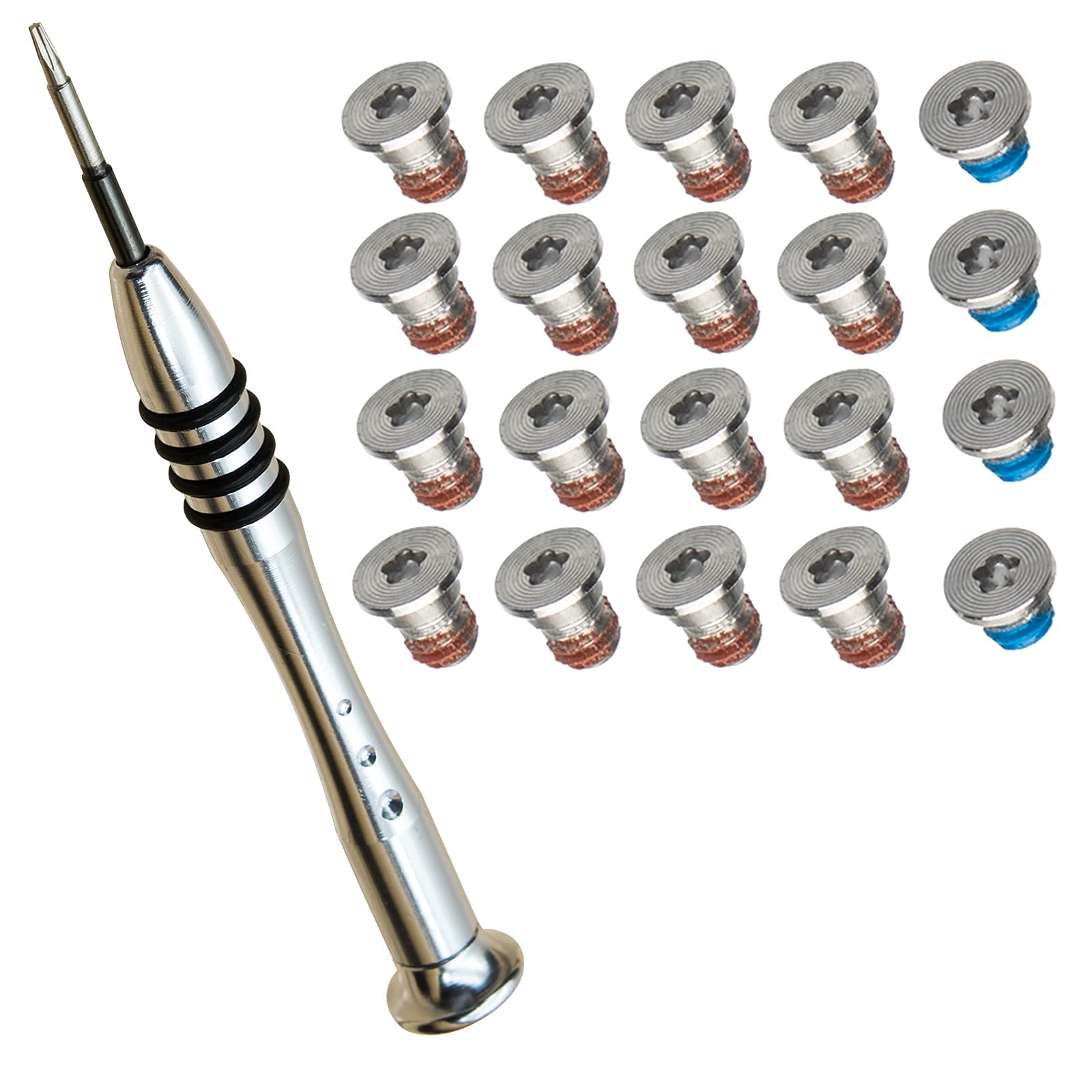 HXHLWN 2 Sets (20) Repair Replacement Screw + 1 Piece of 5 Cents Screwdriver Set Compatible unibody MacBook Retina is Suitable for The A1425 A1502 A1398 13 inches 15 inches Bottom Box