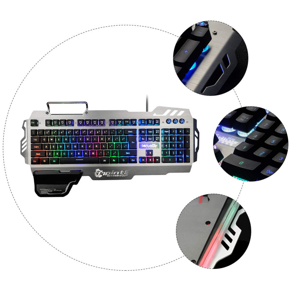 SOLUSTRE Gaming backlit keyboard wireless keyboards Laptop Keyboard keybar Laptop Accessory Notebook Keyboard desktop keyboard keybord wireless keyboard for laptop Metal Accessories abs