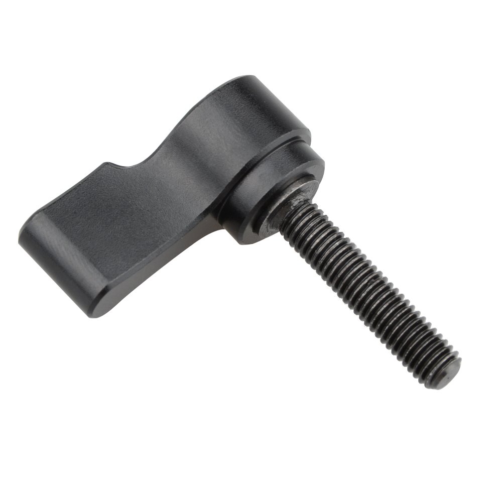 CAMVATE M5 Male Threading(22.5mm Long) Rotating Knob Adjustable Thumb Lever Screw (Black) - 1511