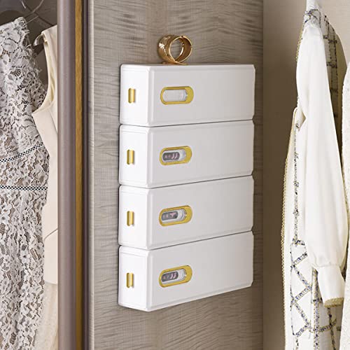 ACGrade Underwear Organizer,Wardrobe Wall Mounted Sock and Underwear Organizer,Closet Organizers,Underwear Organizer for Women(4pcs),38*8*12cm