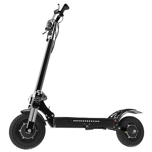 AJOOSOS X700 Electric Scooter, 52V 2600W Dual Motor, 45 MPH Electric Scooter Adults Max Speed, 10” Pneumatic Tires, Dual Suspension, Waterproof, Foldable Scooter Electric for Adults