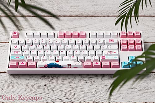 Akko World Tour Tokyo R2 185-Key Cherry Profile Dye-Sub PBT Keycaps Set for Mechanical Keyboards (English Version)
