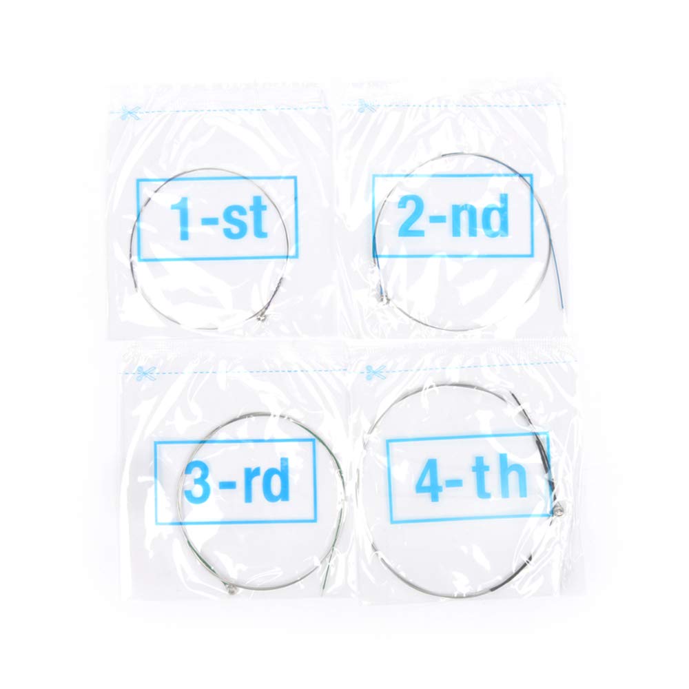 5 Sets Replacement Stainless Steel 3/4 4/4 Size Fiddle String Violin Strings E A D G