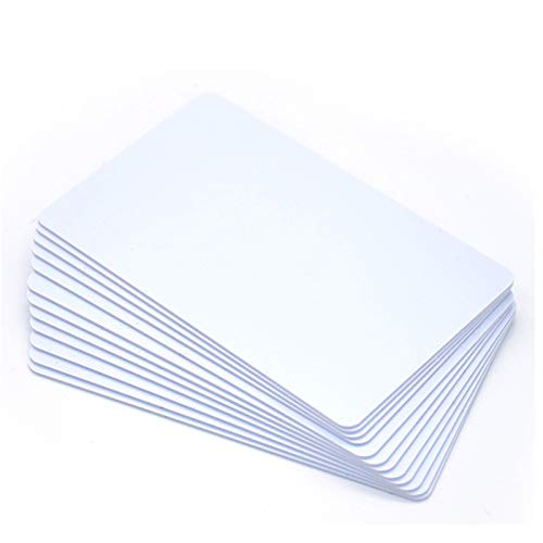Gialer 100 Pack 1K RFID Smart Intelligent Cards Compatible with Mifare Classic 1K 13.56MHz 14443A Card White Card Hotel Key Cards Access Control Card Printable on Card Printers