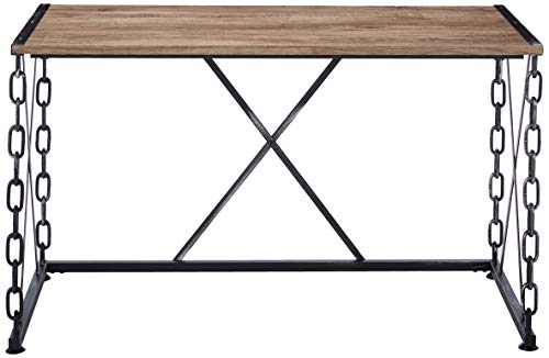 ACME Jodie Desk - 92248 - Rustic Oak & Antique Black