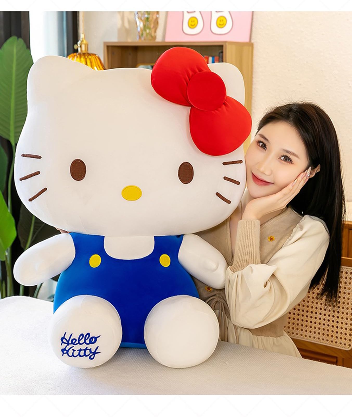 18 "Cute Cat Plush Toys for Hello Kitty Plush, Suitable for Friends and Family Plush Gifts