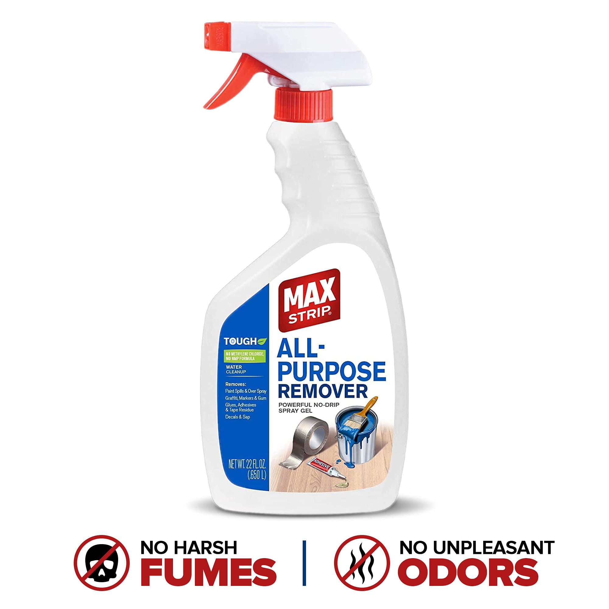 All Purpose Paint Remover Spray 22oz - Water Based Adhesive Remover Spray, Spray Paint Remover, Graffiti Remover Spray, Overspray Remover, Dried Paint Remover - No Methylene Chloride NMP Formula