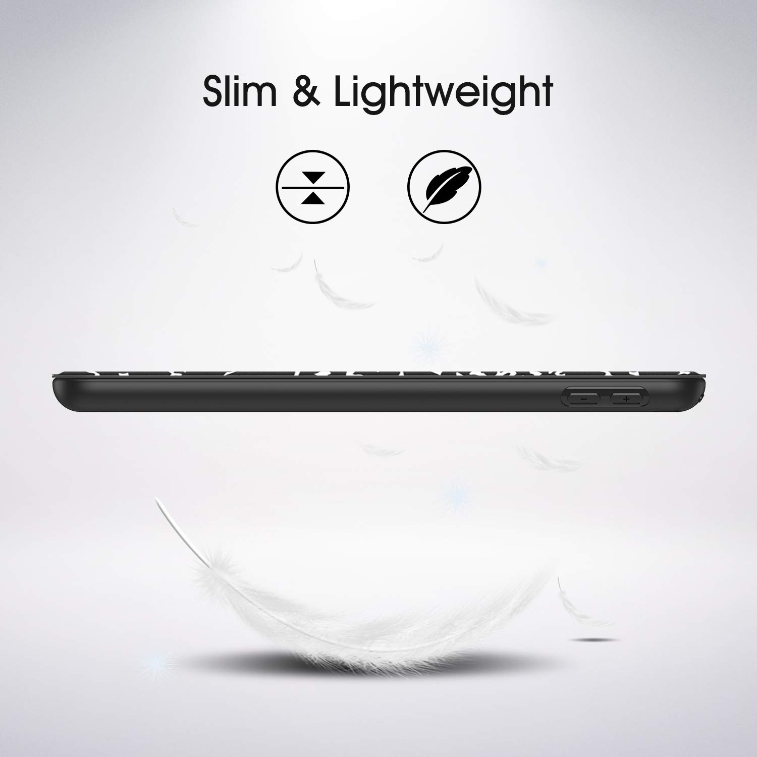 Fintie SlimShell Case for iPad Air 3rd Gen 10.5" 2019 / iPad Pro 10.5 Inch 2017 with Built-in Pencil Holder - Lightweight Smart Stand Soft TPU Back Cover, Auto Wake/Sleep (Composition Book)
