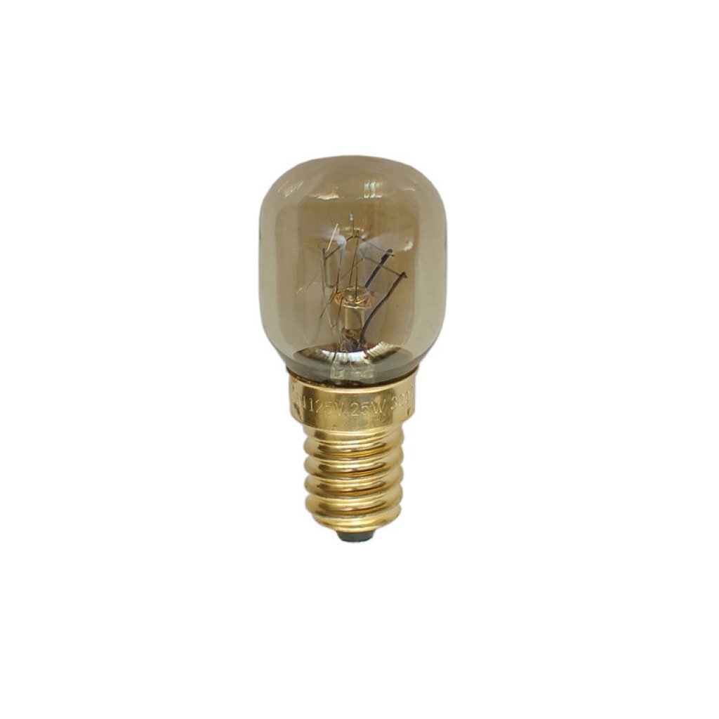 2 Pack, Fulfilled by Amazon, WSDCN E14 T25 25W 120V 120 Volt 125V 110V~130V Oven Light Bulb Heat Resistant Bulb 300'C