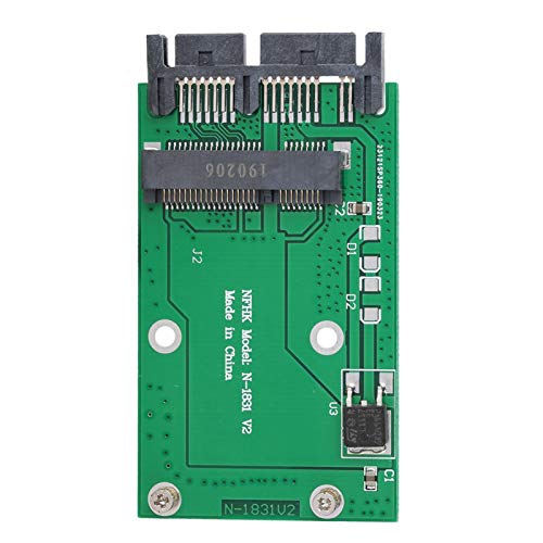 Demeras Adapter Converter Converter Card Long Service Life MSATA to Micro SATA Card, Simple Installation Reliable Converter Disc for PC for Computers for Notebook