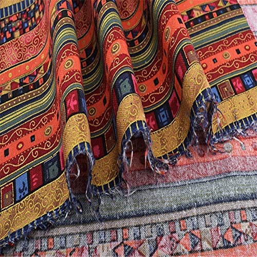 5Pcs Printed Fabric Fabric Fat Quarters Cotton Fabric Ethnic Pattern for Sewing Face Covering Make Craft Projects and Patch Work DIY 9.8 x 7.9 Inch