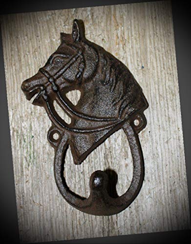 NewSSign Lot of Vintage Rustic Cast Iron Horse Head Coat Hooks Hat Hook Towel Rack Western Cowboy Decor #RLX-0115PMi Warranity by PrMch