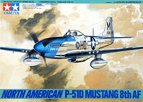 2 Tamiya Aircraft Model Kits - P-51 Mustang and Vought F4U-1D Corsair (Japan Import)