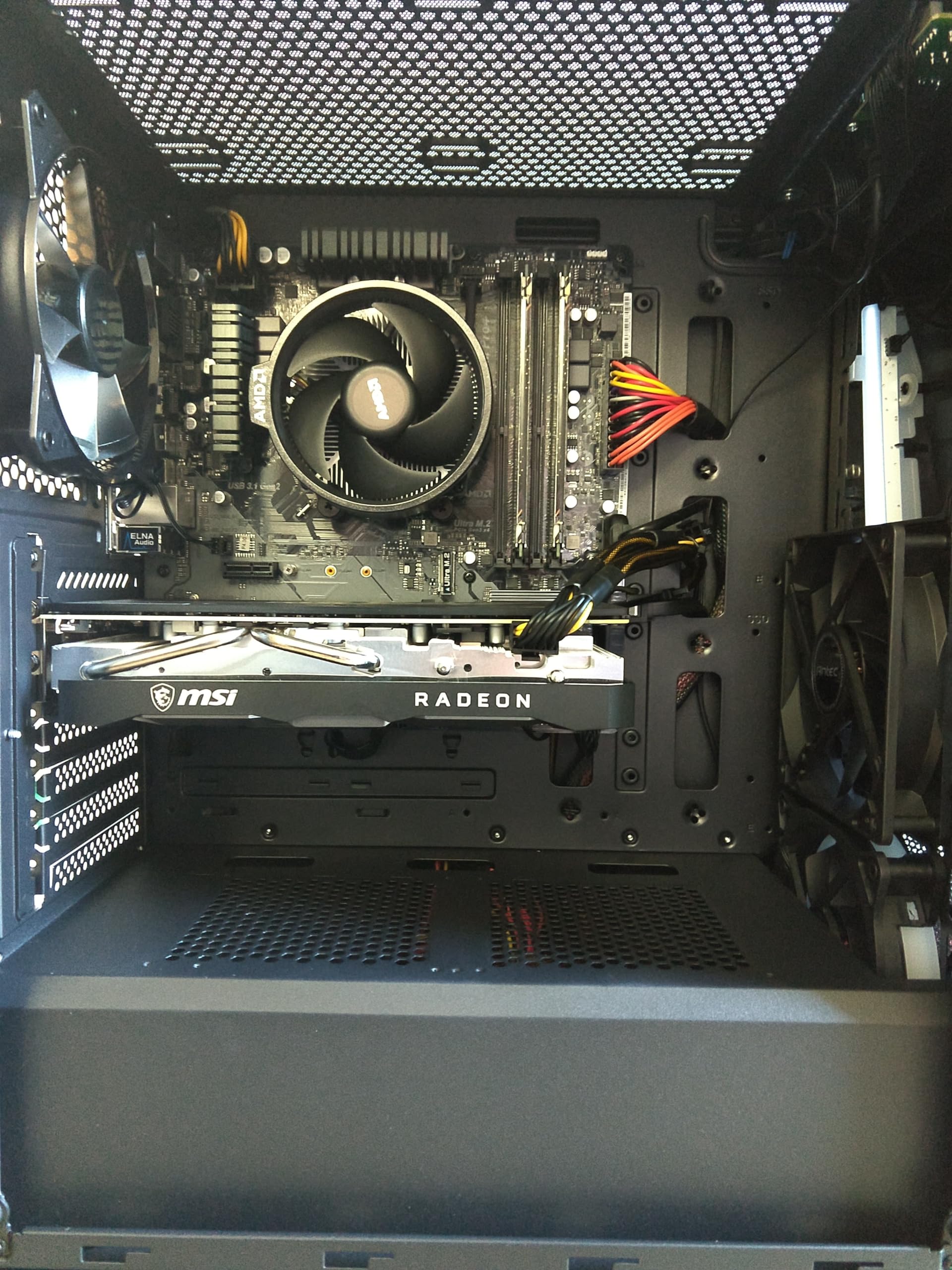 Centaurus Pollux MI Gaming PC - AMD Ryzen 5 5600X Six-Core 4.6GHz TB, 16GB RAM, Radeon RX 6500 XT, 500GB NVMe SSD, Windows 11 PRO, WiFi. Custom Gamer Computer