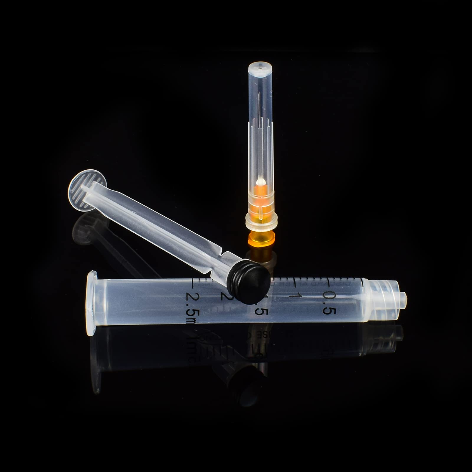 2.5ml syringe with 25G 25mm needle disposable laboratory tools, Each individually packaged