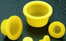 Caplugs WW-1064 WW Series β Plastic Tapered Cap and Plug with Wide Thick Flange, 4 Pack, Yellow LD-PE, Cap OD 3.937" x Plug ID 4.135" Threaded and Non-Threaded Protection, Masking (99394900)