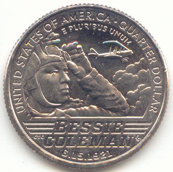 2023 D American Women, Washington Bessie Coleman Quarter Uncirculated