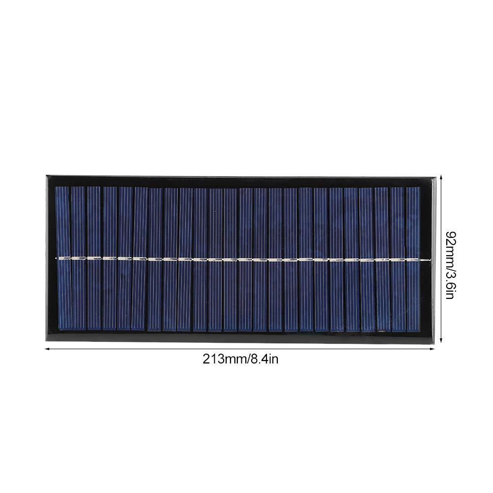 2.5W 12V DIY Polycrystalline Silicon Solar Panel Board Charger Module - Solar Power Charger for Outdoor Phone Charging - Solar Panel Board Charging Device