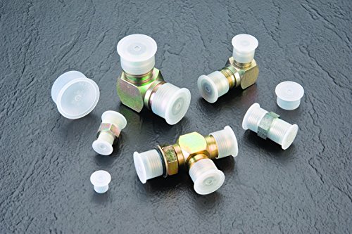 Caplugs ZPO80Q1 Plastic Push-On, Straight-Thread Cap to Cap Thread Size 7/8" PO-80, PE-LD, to Cap Thread Size 7/8", Natural (Pack of 50)