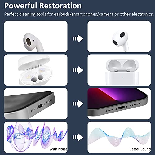 Airpods 3rd Generation Case Men Lock with Cleaning Kit, GARTOO Protective Cover with Cleaning Pen Compatible with Airpod 3rd Gen Case, Shockproof Rugged Shell for Air Pods 3 2021 Charging Case, Black