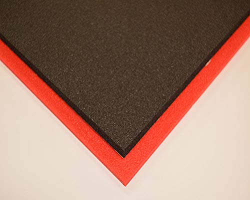 5S TOOL BOX SHADOW FOAM ORGANIZERS ( 2 COLOR) FITS CRAFTSMAN MODEL# 112225 TOP BOX (10.75" x 18.125", Black Top/Red Bottom)
