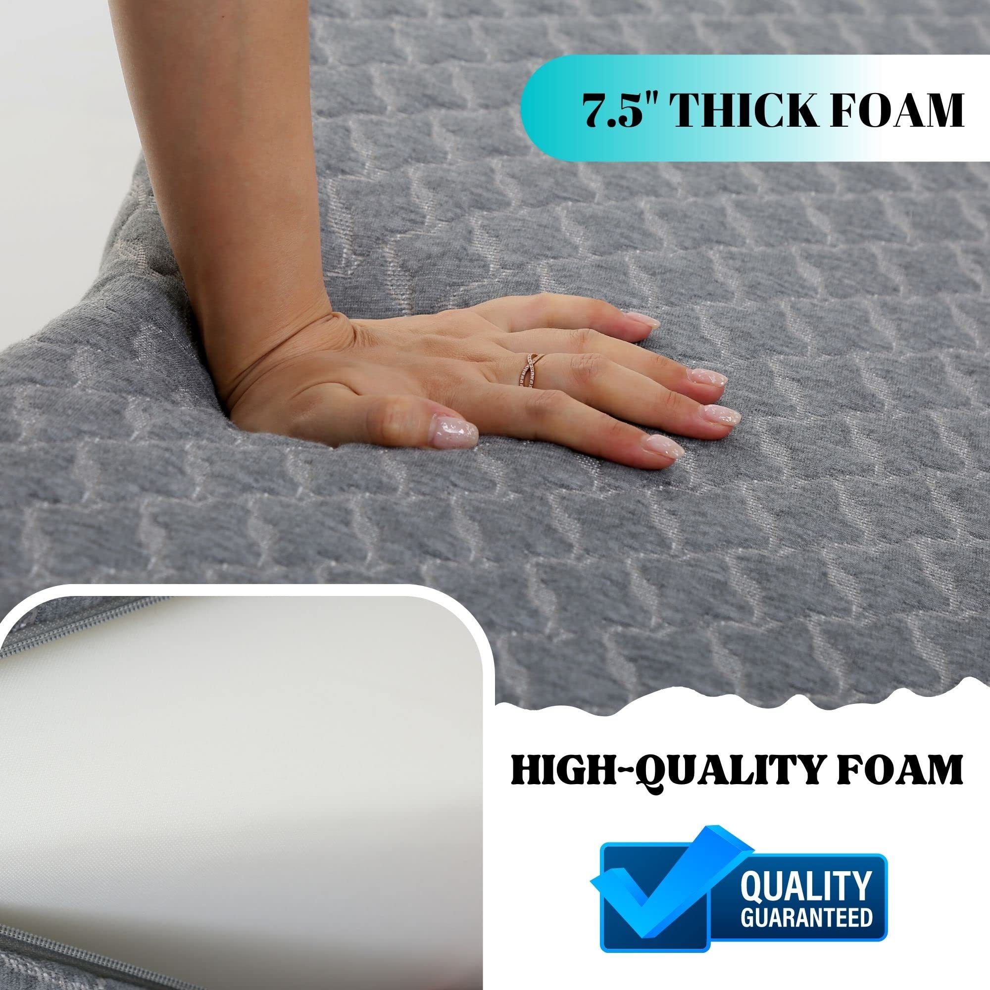 MeMoreCool Mattress Wedge Lifter, Wedge Bed, Mattress Riser, Bed Wedge Under Mattress, Bed Wedge Acid Reflux, Queen Bed Wedge, Mattress Elevator Wedge