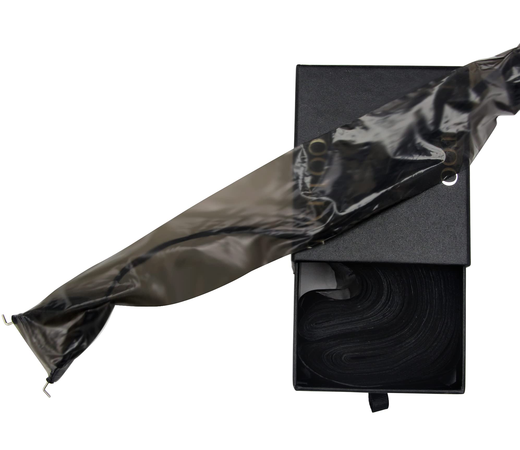 Clip Cord Covers,One Box of 100PCS Plastic Black Clip Cord Sleeves,Clip Cord Covers for Supply (Black)