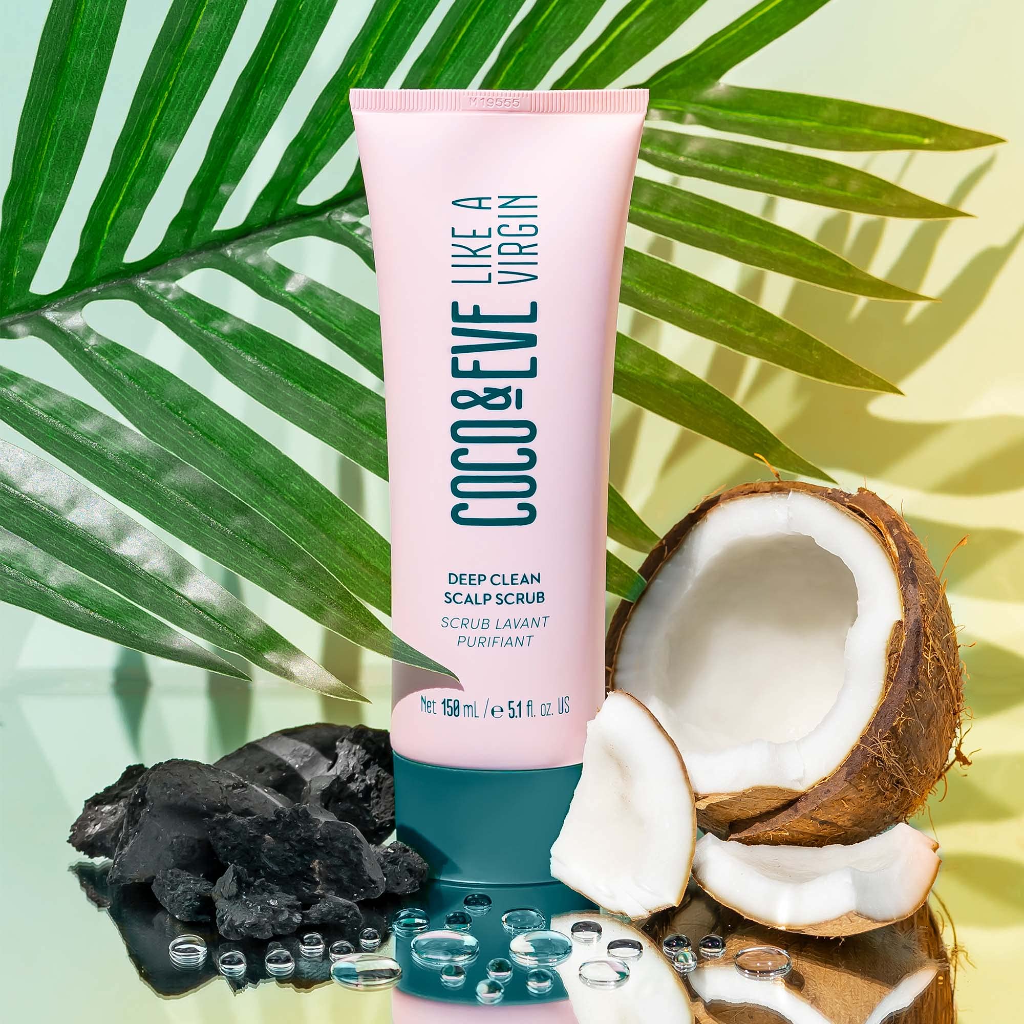 Coco & Eve Like A Virgin Deep Clean Scalp Scrub. Pre Shampoo Scalp Treatment for Dry, Dandruff Prone Skin. Helps Hair Growth. (150ml)