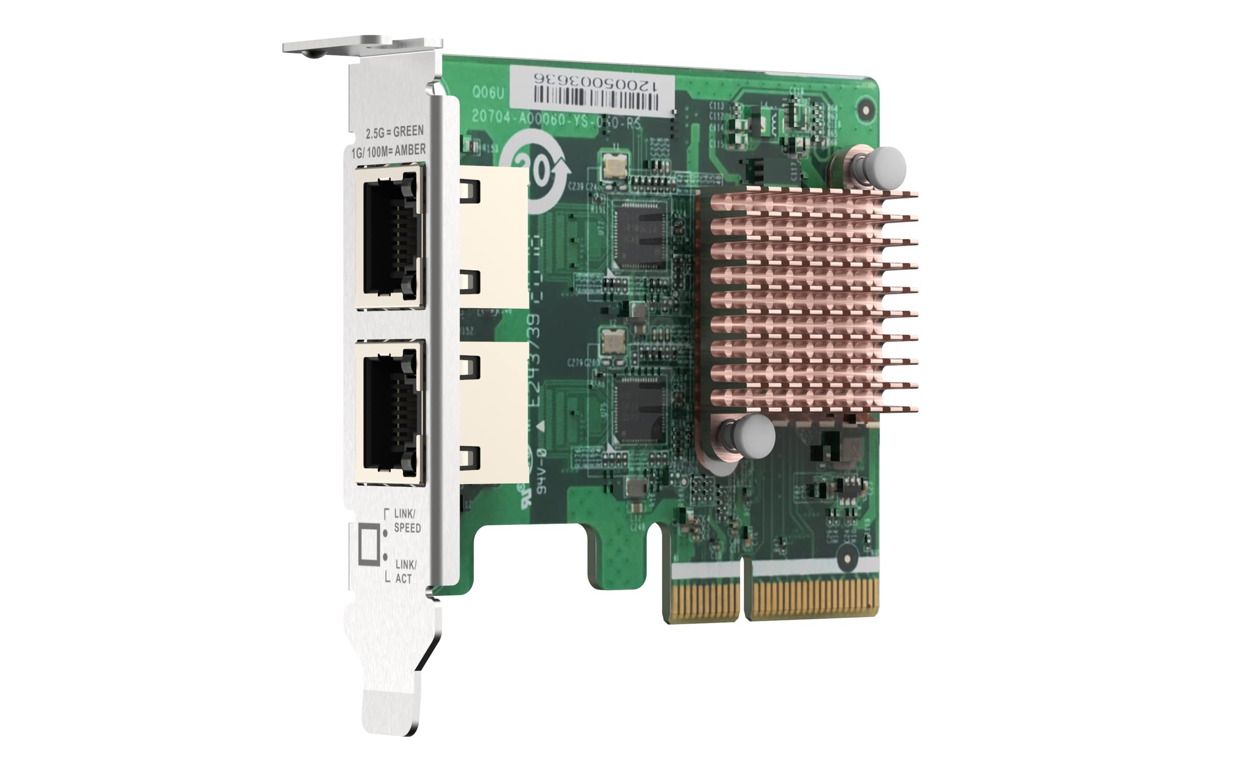 QNAP QXG-2G2T-I225 Dual Port 2.5GbE 4-Speed Network Card