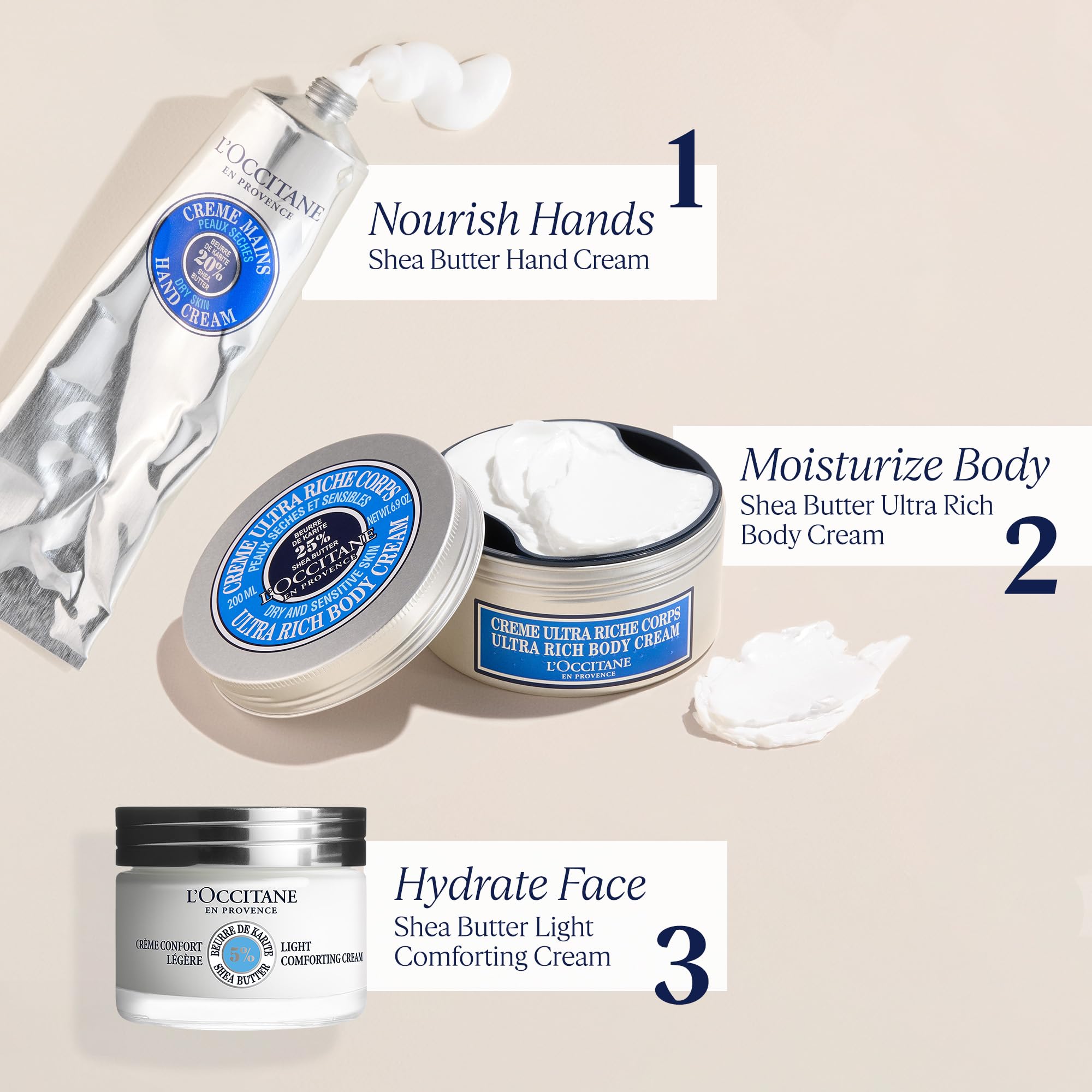 L’OCCITANE Shea Light Comforting Face Cream, 1.7 Fl. Oz: Non-Comedogenic, Lightweight Moisturizer, Soothe Skin, Hydrating, With 5% Organic Shea