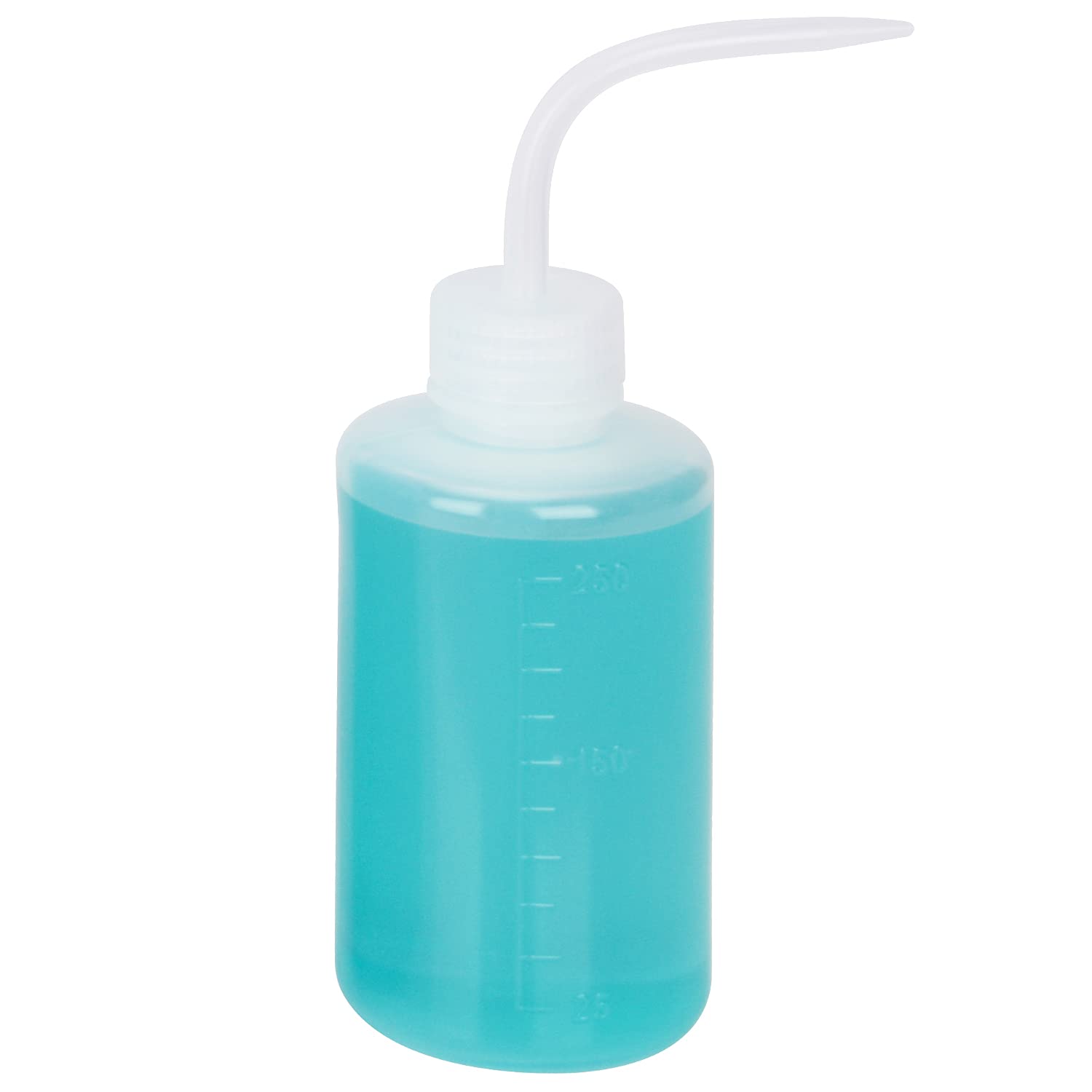Labasics Chemical Wash Bottle, 1-Pack Plastic Safety Lab Squeeze Wash Bottle, LDPE with Narrow Mouth, 250 ml (8 oz)/1 Bottle