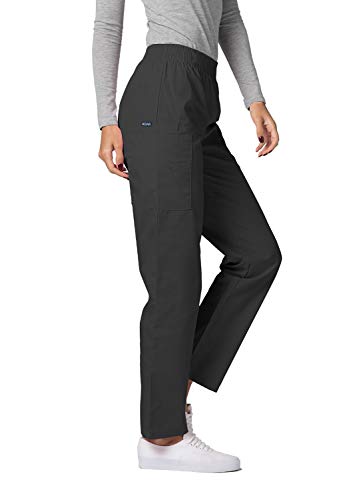 Adar Universal Scrubs for Women - Tapered Utility Cargo Scrub Pants - 503 - Pewter - XL